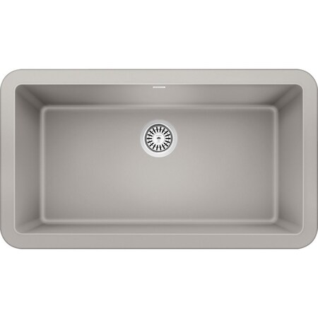 Blanco Kitchen Sink Ikon 33" Apron Single Bowl Kitchen SInk Concrete ...
