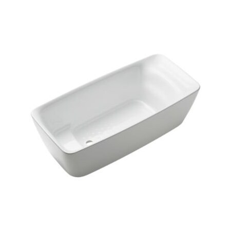 Toto Bath Tub, 66.9375 in L, 31.5 in W, Gloss White, Galaline ...