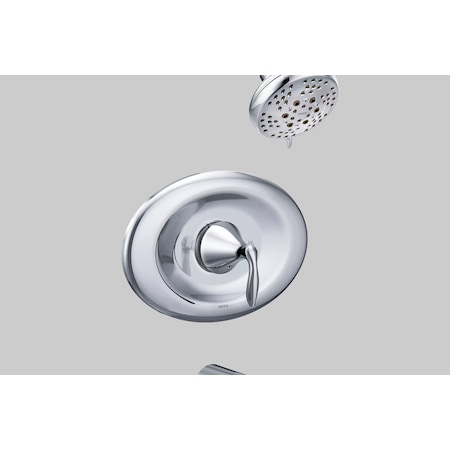 Moen Slip On, Bathtub and Shower Faucet, Chrome Plated, Wall Mount ...
