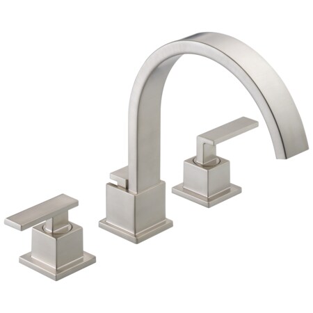 Delta 3-hole 8-16" installation Hole Deck-Mount without Diverter Tub ...