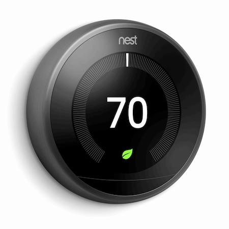 Google Nest Nest Learning Thermostat, 3rd Generation Black T3016US | Zoro
