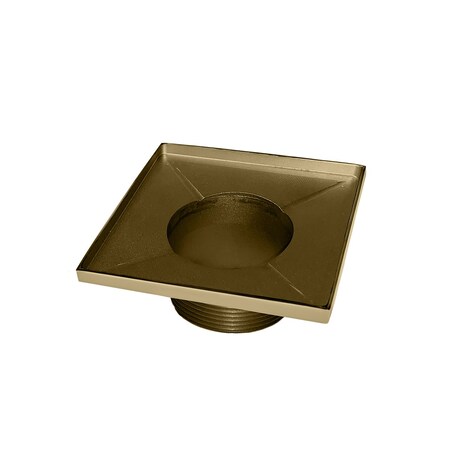 Infinity Drain 4x4 SS 2 in Throat only in Satin Bronze T_42_SB | Zoro