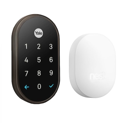Google Nest Nest x Yale Keyless Entry Deadbolt with Nest Connect Oil ...