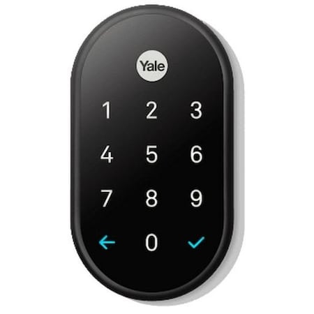 Google Nest Nest x Yale Keyless Entry Deadbolt with Nest Connect Black ...
