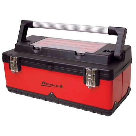 Homak 22.5inRed Metal & Plastic Hand-Carry w/ Aluminum Handle ...