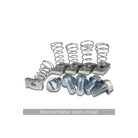 Hammond 1/4-20 SPRING NUT AND 1/2 in. BOLT, 4PK 1421S | Zoro