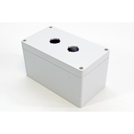 Hammond 2 hole, 22.5mm, Pushbutton Enclosureosure, Polycarbonate ...