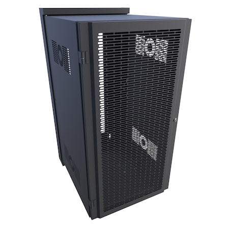 Hammond Swing-Out Sectional Wall Mount Rack Cabinet HWM2424U26BK | Zoro