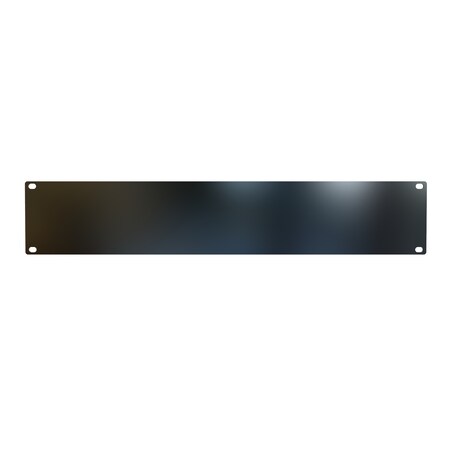 Hammond 2U FLAT STEEL RACK Panel PBPS19003BK2 | Zoro