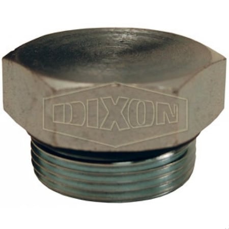 Dixon O-Ring Boss Plug, 1-7/8-12 Nominal, Steel, Domestic 1255-24H | Zoro
