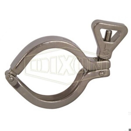 Dixon I-Line Heavy Duty Clamp, 6 in Tube, 304 SS, Domestic 13ILH600 | Zoro