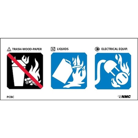 Nmc LABELS, PICTORIAL CLASS MARKER, PCBC | Zoro
