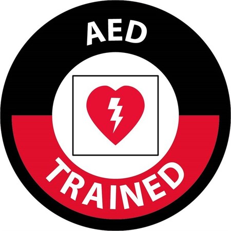 Nmc HARD HAT EMBLEM, AED TRAINED, 2 HH131 | Zoro