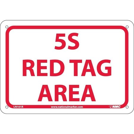 Nmc RED TAG AREA LABEL ALL ITEMS, 7 LN101R | Zoro