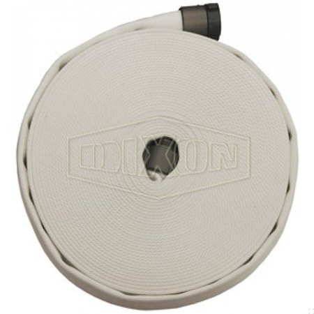 Dixon Single Jacket Fire Hose, 1-1/2 in, NST NH, 50 ft L, 135 psi ...