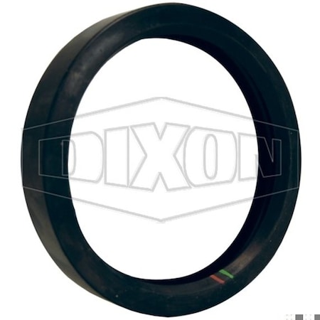 Dixon Gruvlok Grooved Fitting Gasket, 4 in Nominal, EPDM, Domestic ...