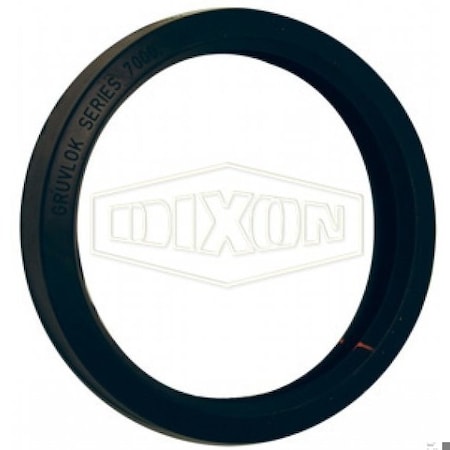 Dixon Gruvlok Grooved Fitting Gasket, 6 in Nominal, Buna-N, Domestic ...