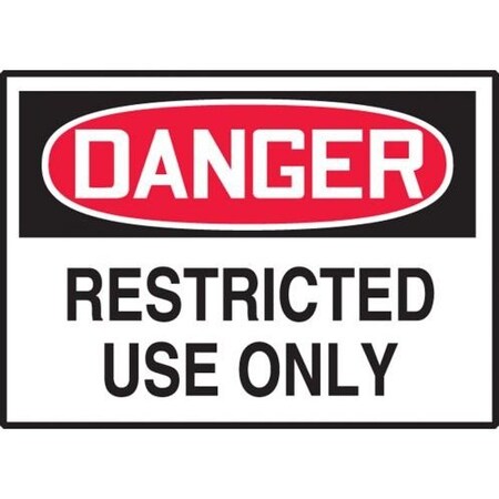 Accuform OSHA DANGER SAFETY LABEL RESTRICTED LEQM038VSP LEQM038VSP | Zoro