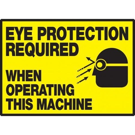 Accuform SAFETY LABEL EYE PROTECTION REQUIRED LPPE506VSP LPPE506VSP | Zoro