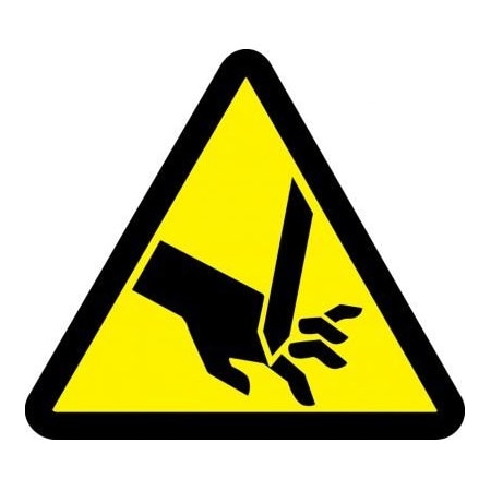 Accuform ISO WARNING SAFETY LABEL CUT OR LSGW1478 LSGW1478 | Zoro