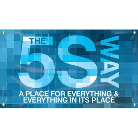 Accuform 5S MOTIVATIONAL BANNER THE 5S WAY A MBR596 MBR596 | Zoro