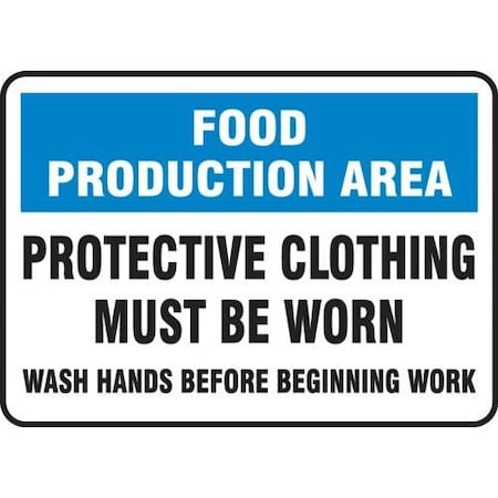 Accuform SAFETY SIGNS FOOD PRODUCTION AREA MFSY559VA MFSY559VA | Zoro