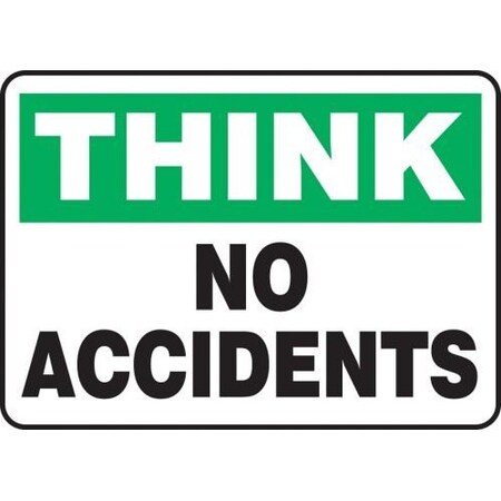 Accuform THINK SAFETY SIGN NO ACCIDENTS 7 in X MGNF955VA MGNF955VA | Zoro