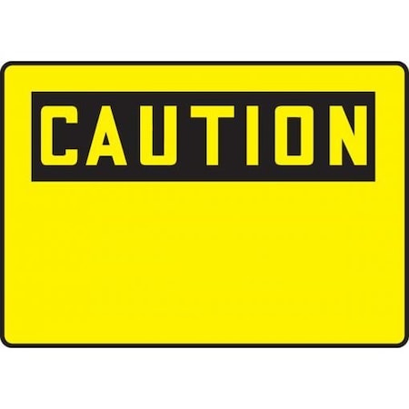 Accuform OSHA CAUTION Safety Sign BLANK 7 in x MRBH607PBFR MRBH607PBFR ...