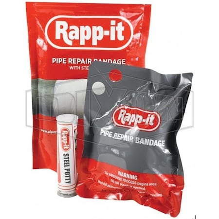 Dixon 4 in x 30 ft RAPP-IT PIPE REPAIR KIT BANDAGE RAP304 | Zoro