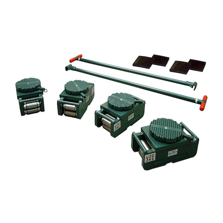 Hilman Rollers 120-TON ROLLER SET WITH DIAMOND RS-120-SLD | Zoro