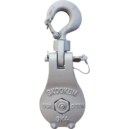 Skookum SK-4 SWIVEL HOOK BB ALUMINUM SHEAVE WITH SKM-191214 | Zoro