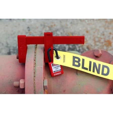 Accuform BLIND FLANGE LOCKOUT PIPE SIZE KDD503 KDD503 | Zoro