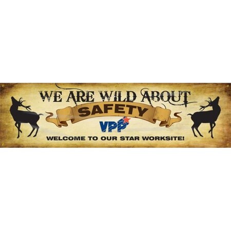 Accuform VPP BANNERS WE ARE WILD ABOUT SAFETY MBR479 MBR479 | Zoro