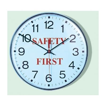 Accuform SAFETY MESSAGE WALL CLOCKS SAFETY PCM212 PCM212 | Zoro