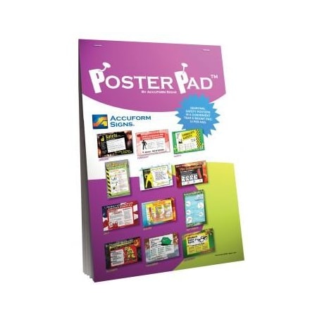 Accuform POSTER PAD SAFETY POSTERS 12 in x 18 in PST963 PST963 | Zoro