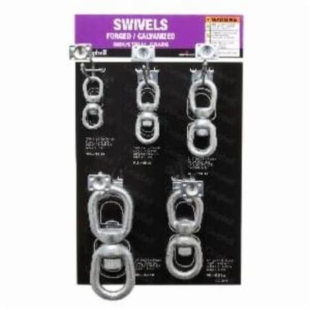 Campbell Chain & Fittings Eye And Eye Swivel Display, 21 Piece, Display ...