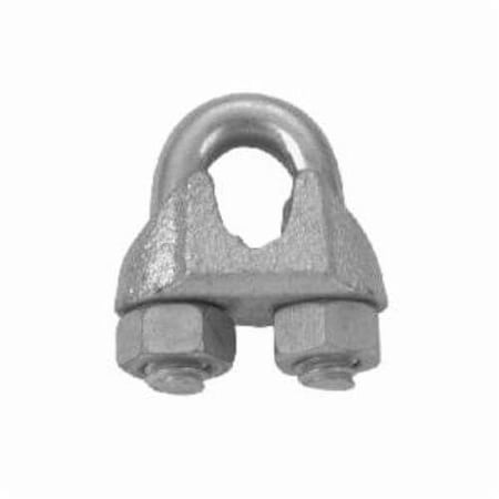 Campbell Chain & Fittings Wire Rope Clip, 14 In Cable, Malleable Iron ...