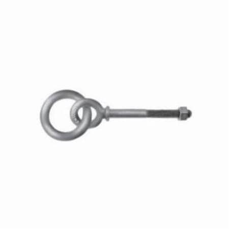 Chicago Hardware Eye Bolt With Shoulder, 3/8", 4-1/2 in Shank, 3/4 in ...