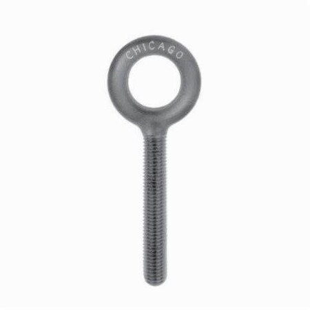 Chicago Hardware Machinery Eye Bolt 3/8"-16, 4 in Shank, 1 in ID, Steel ...