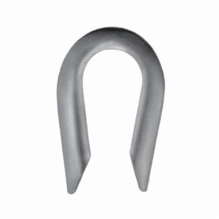 Chicago Hardware Wire Rope Thimble, Standard Open Pattern, 1 In Wire ...