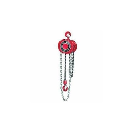 Cm Chester Hoist Zephyr Hand Chain Hoist, Hook Type Manual, 1 Ton, 8 Ft ...