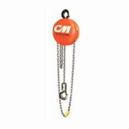 Cm Cyclone Double Reeved Hand Chain Hoist, 3 Ton Load, 10 Ft H Lifting ...