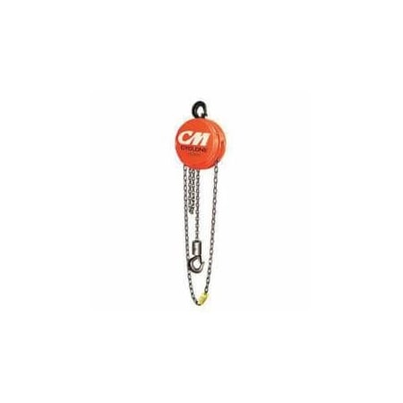 Cm Cyclone Less Chain Hand Chain Hoist, 3 Ton Load, 2112 In Min Between ...