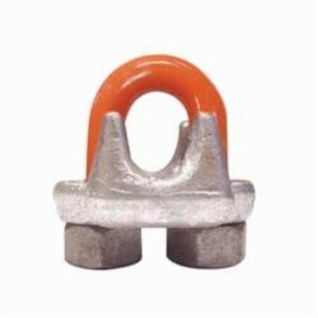 Cm Wire Rope Clip, 14 In Dia, Forged Steel, 2 Clips, 434 In Rope Turn ...