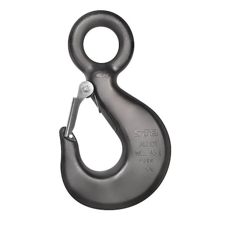 Cm High Capacity Rigging Hook With Latch, 15 Ton Load, Eye Attachment ...