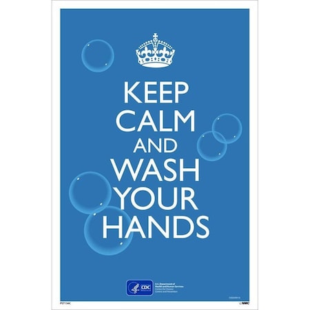 Nmc Poster, KEEP CALM AND WASH YOUR HANDS, HeavyDuty Poster Paper, 24 H ...