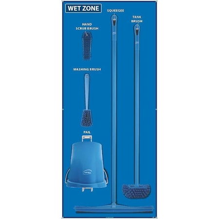 National Marker WET ZONE SHADOW BOARD, COMBO KIT, SBK116FG | Zoro