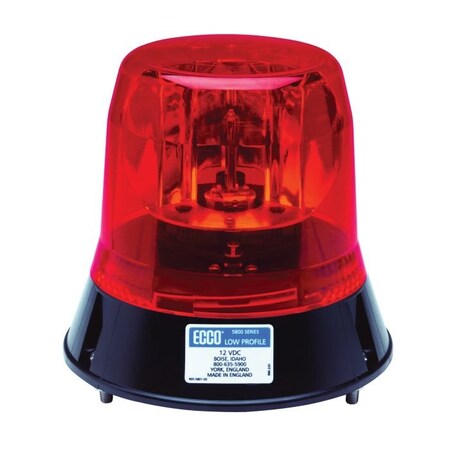 Ecco 5800 Rotating Strobe Beacon, Red, Halogen Lamp, 3BoltFlange Mount ...