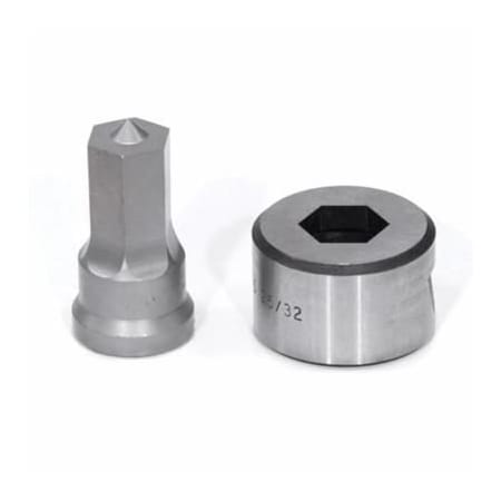 Edwards Punch And Die Set, Hex, 34 In Punch, 2532 In Die Sizes Included ...