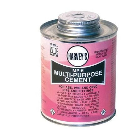 Harvey Tool MULTIPURPOSE LOW VOC SOLVENT CEMENT, 16 OZ DAUBER IN BOTTLE ...
